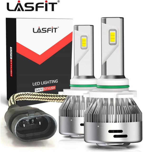 LASFIT 9012 HIR2 LED Headlight Bulbs,60W 6000LM 6000K Amplified Flux Beam | 2 Bulbs - Walmart.com