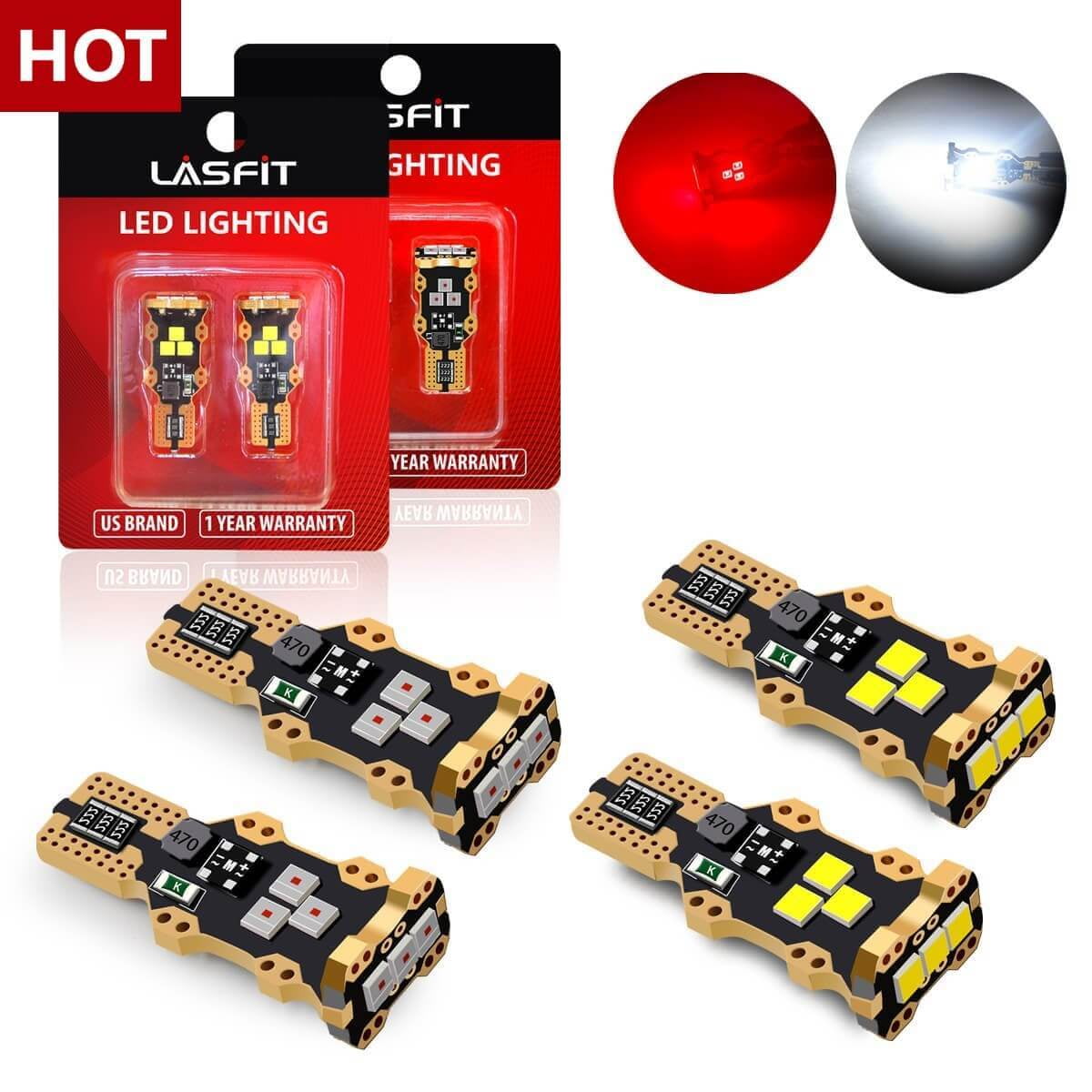 LASFIT 912 921 T15 W16W LED Cargo Light and Center High Mount Stop ...