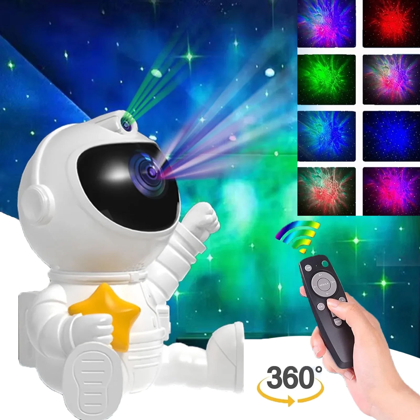 LASIEYO Astronaut Galaxy Star Projector Starry Night Light, Astronaut ...