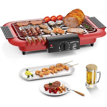 Smokeless Electric Grill, 1800W Countertop Electric Griddle Grill ...