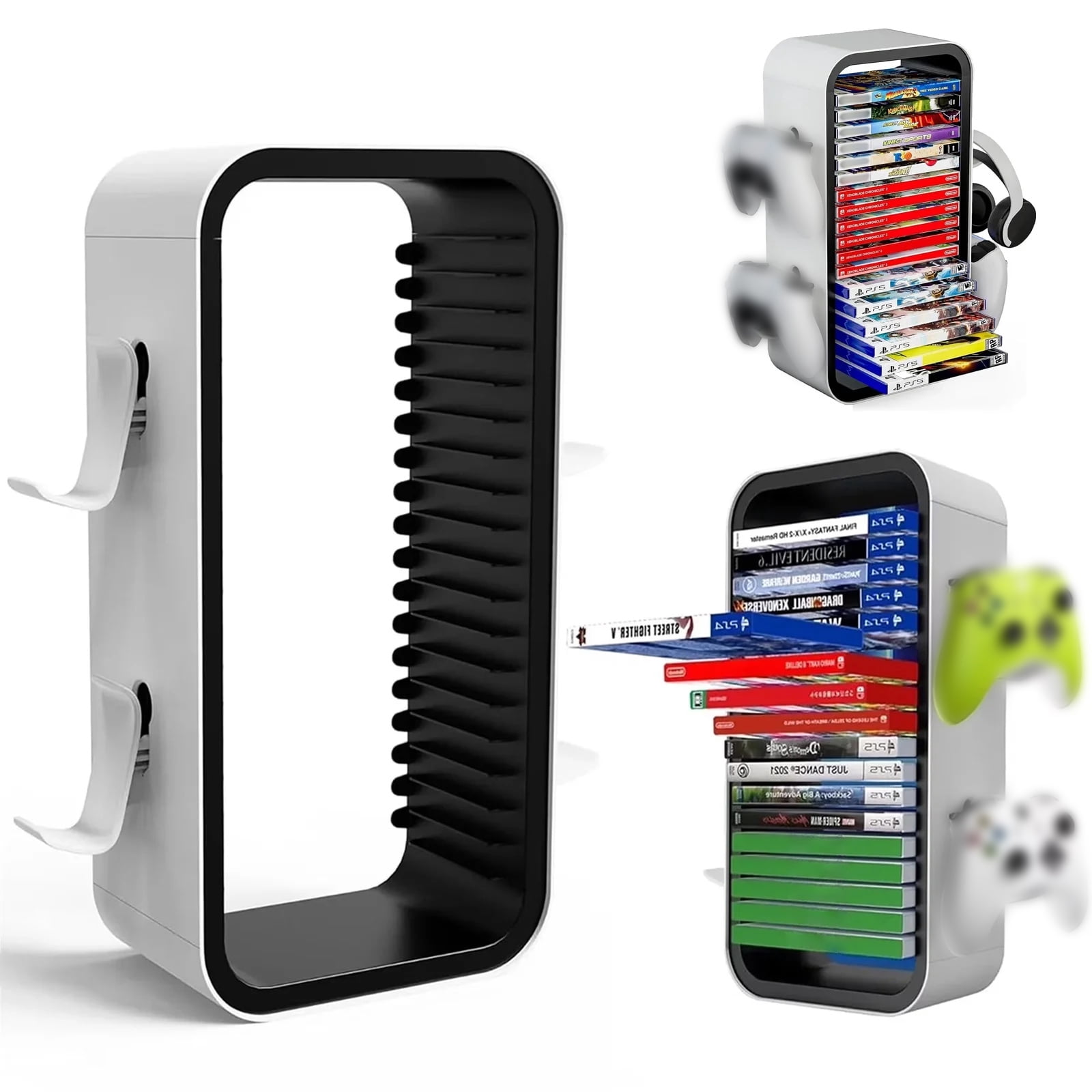 Video Game Storage Tower, Universal DVD Holder Shelf Rack Stand ...