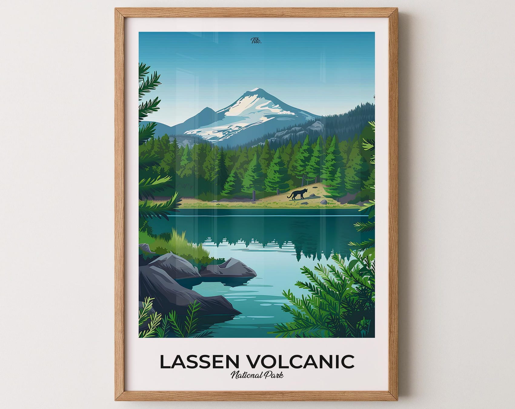 LASSEN VOLCANIC Poster, Lassen Volcanic Travel Poster, Lassen Volcanic ...