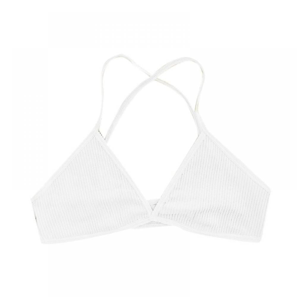 LAST CLANCE SALE! Bralette for Women Girls Teens Low Support Triangle V ...