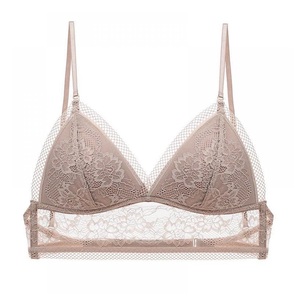 LAST CLANCE SALE! Women's Lace Padded Bralette Plunge Wireless Longline ...