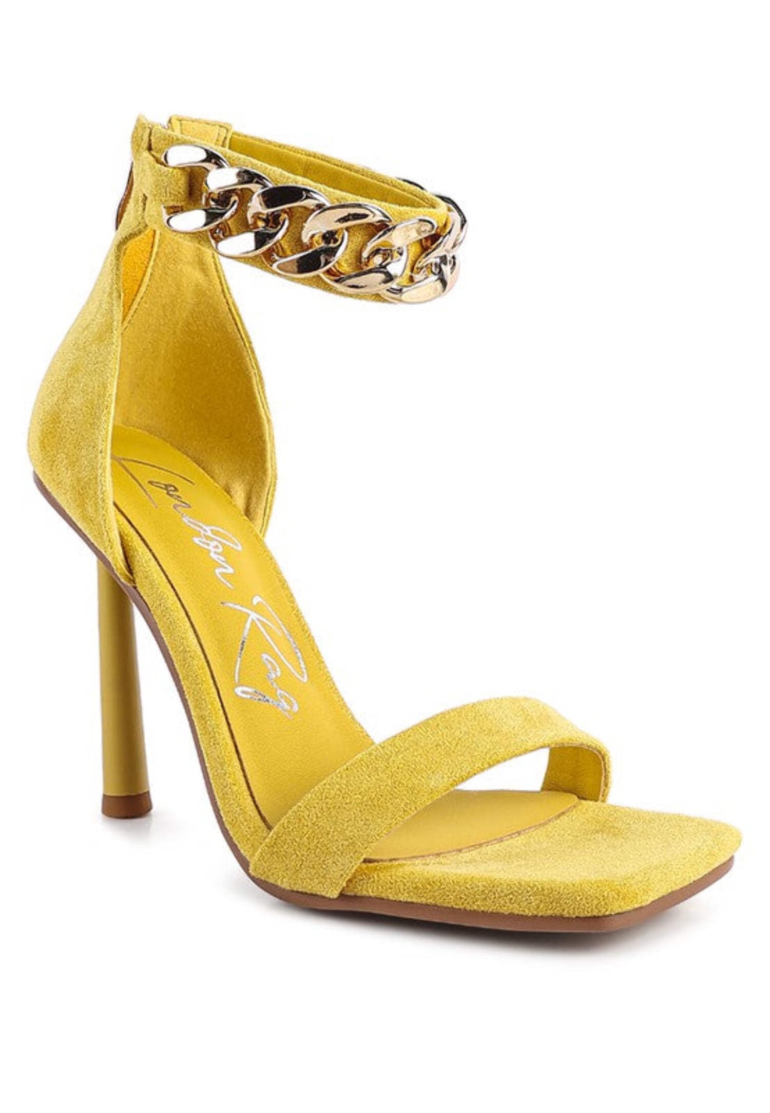 LAST SIP HEELED FAUX SUEDE CHAIN STRAP SANDAL - Walmart.com