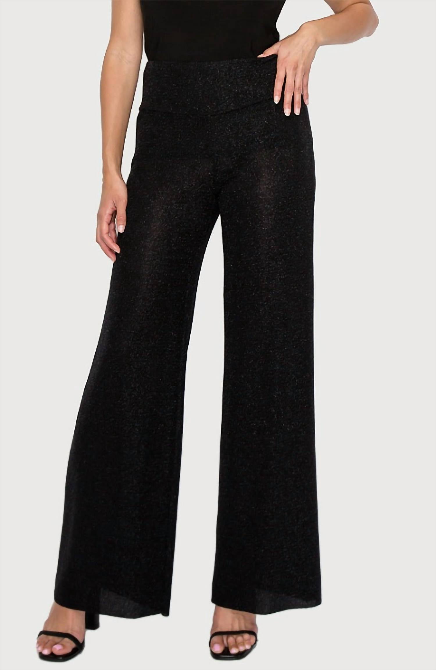 Last Tango Shimmer Wide Leg Pants - Walmart.com