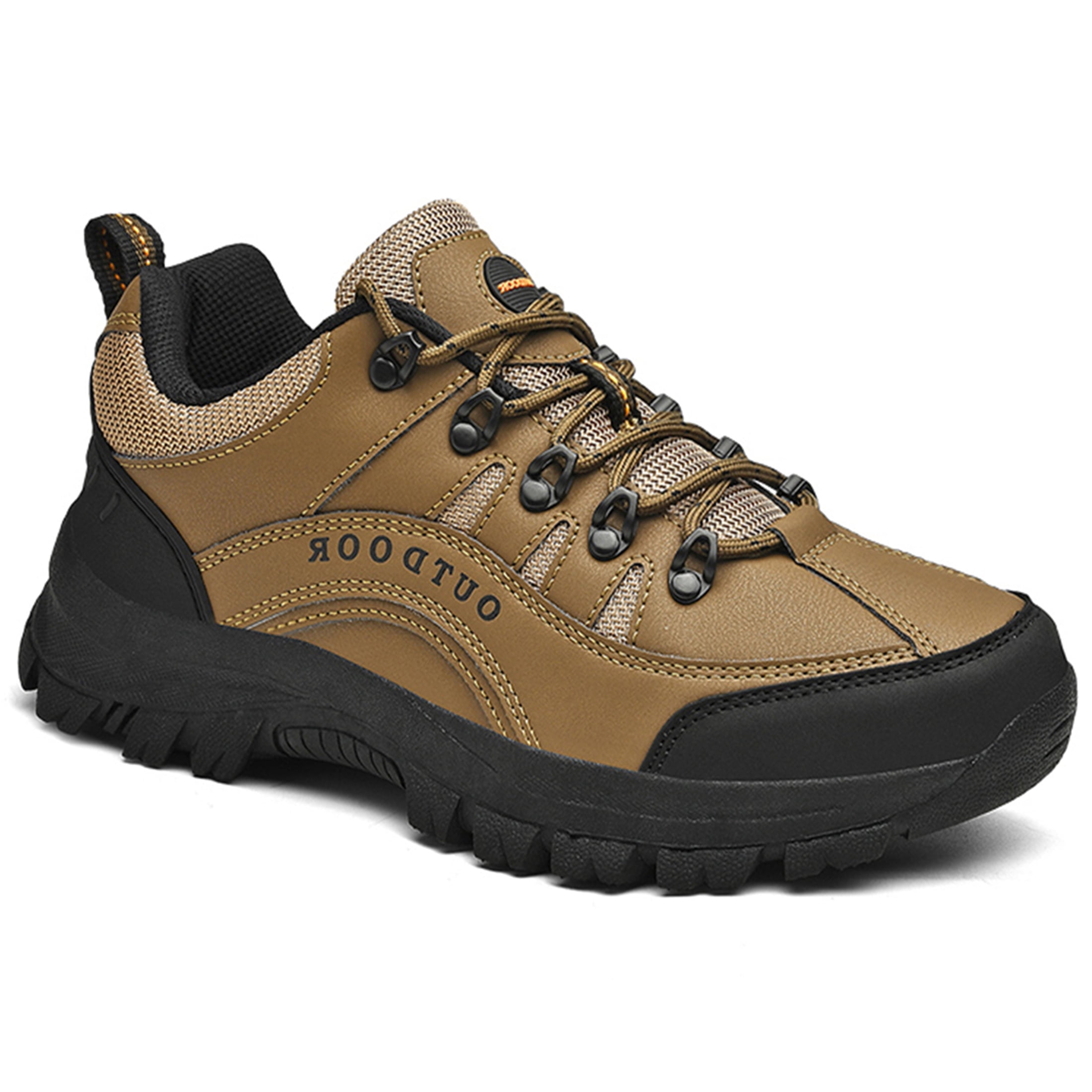LASUDRAA Men's Hiking Shoes Waterproof Non-Slip Low-Up Sport Shoes ...