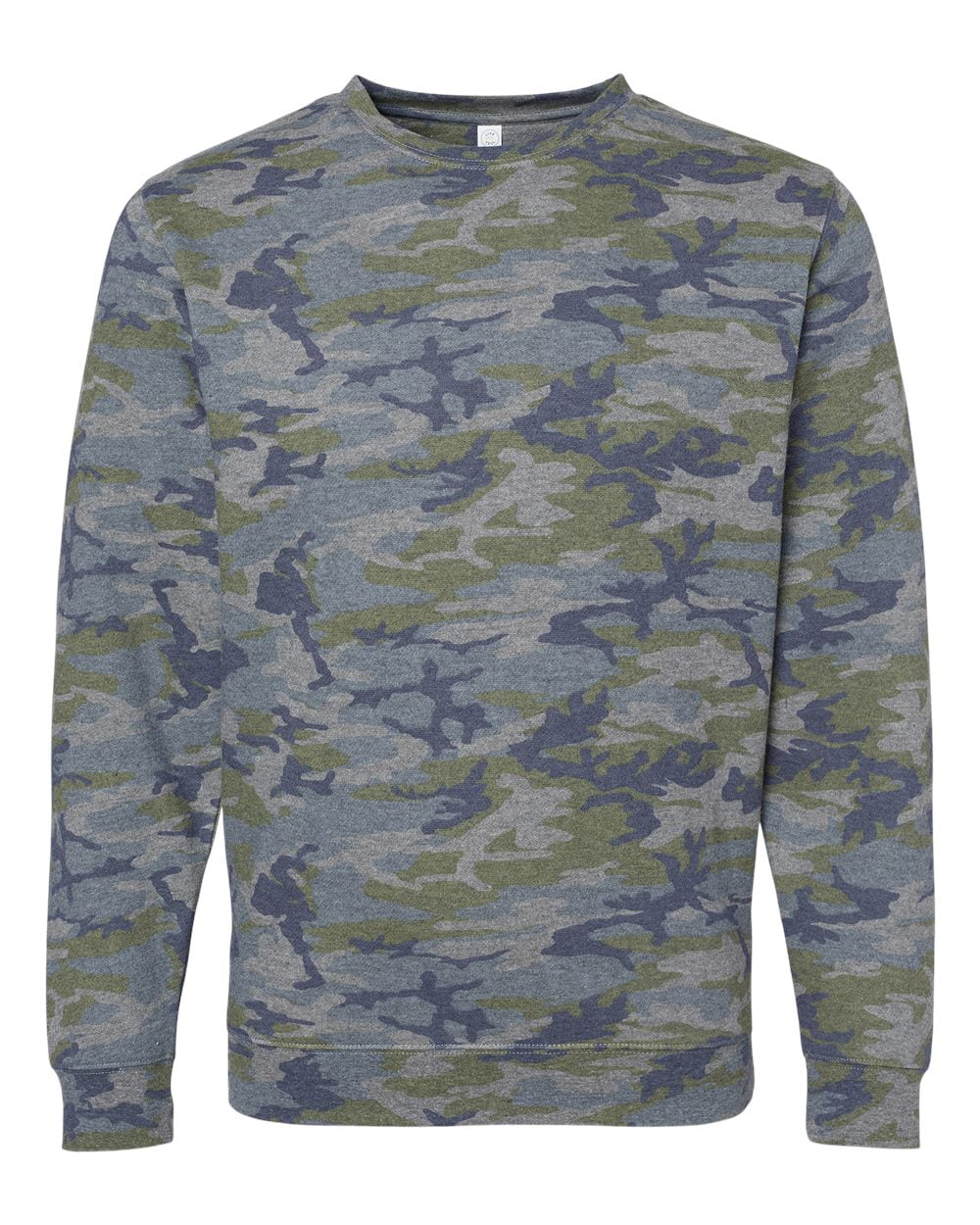 LAT Adult Crewneck Fleece Sweatshirt Men & Women, Vintage Camo, 3X ...