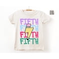 LAT Apparel Girls Retro Pencil Fifth Grade Shirt Back to School Tee ...