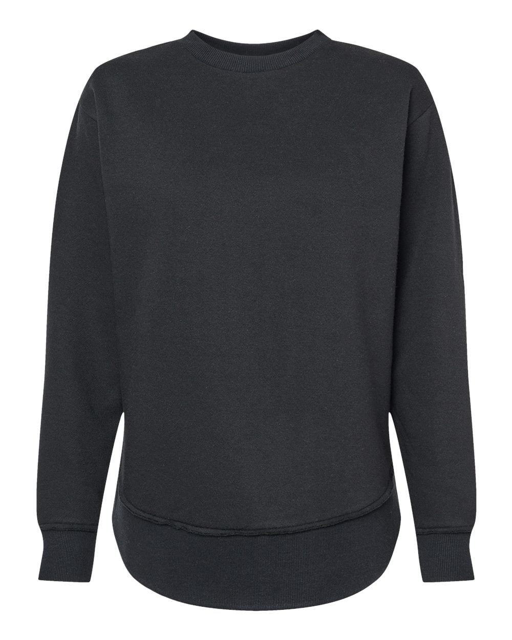 LAT B07038503 Women Weekend Fleece Crewneck Sweatshirt, Black - Small ...