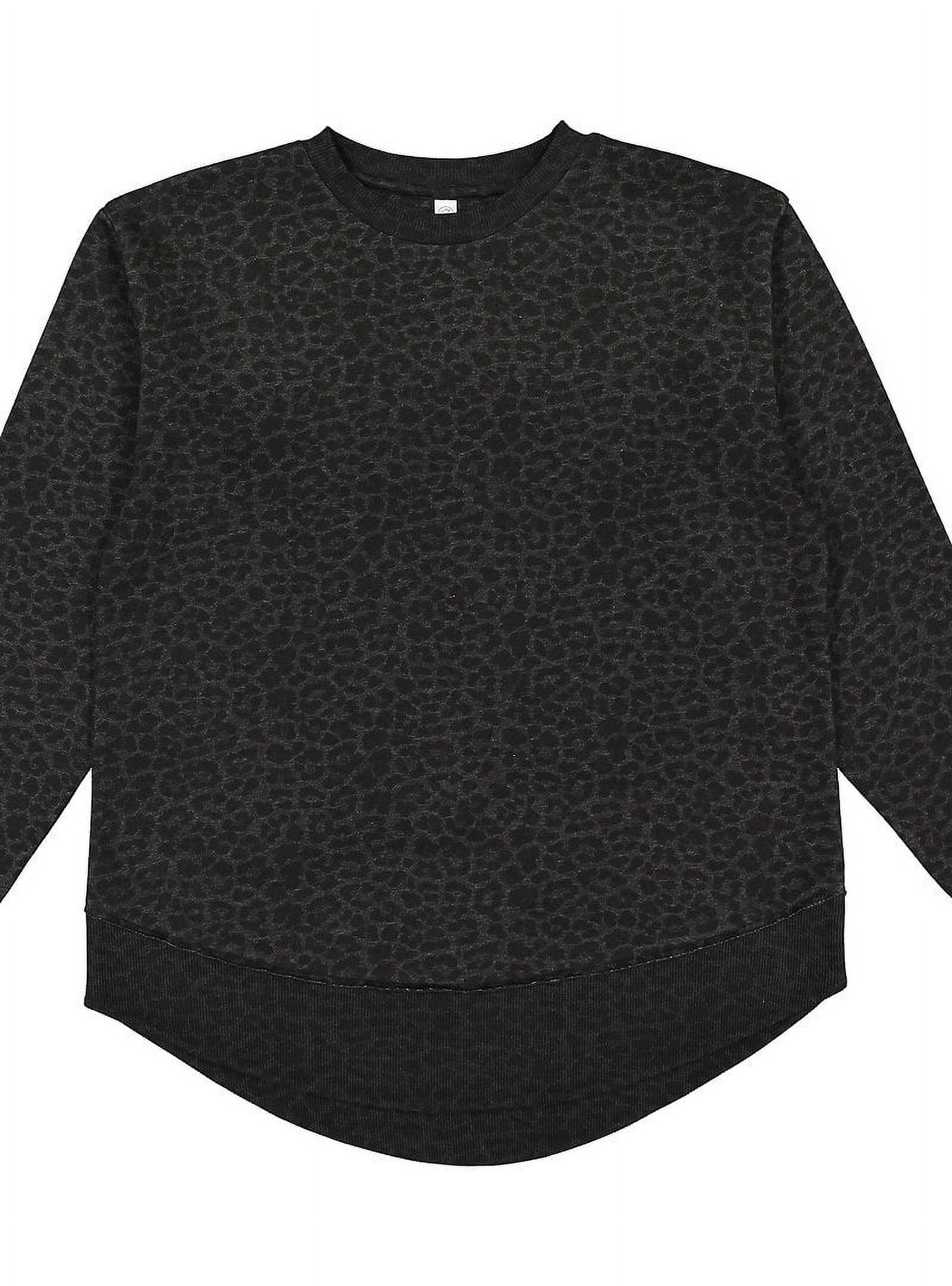 LAT Women's Weekend Fleece, Oversized Fit, Ribbed Collar, Drop Shoulder ...
