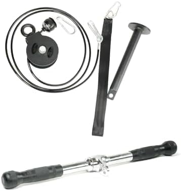 LAT and Lift Portable Cable Pulley Training System | 285 lbs Capacity ...