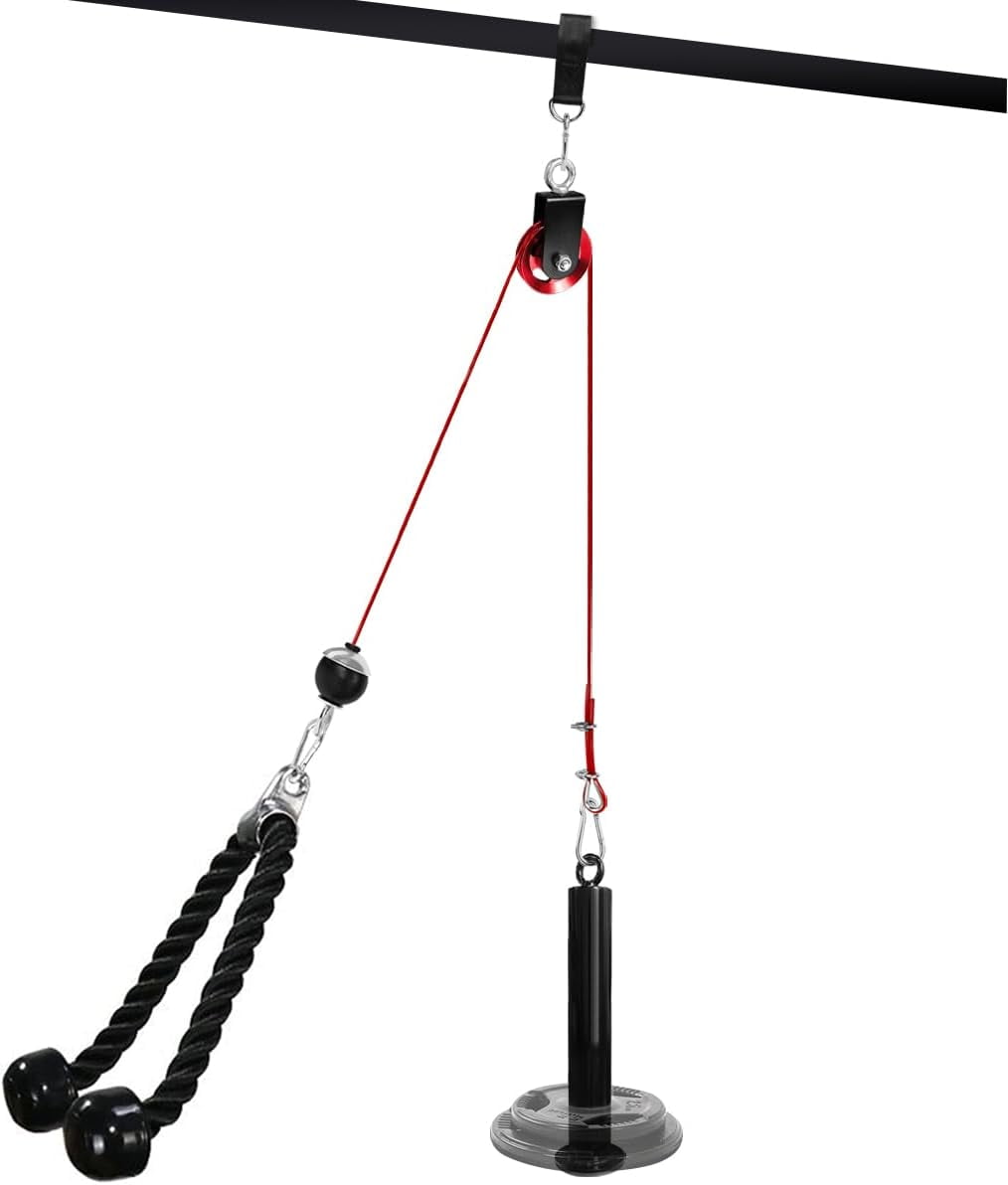 LAT and Lift Pulley System, Weight Cable Machine for Power Cage & Squat ...