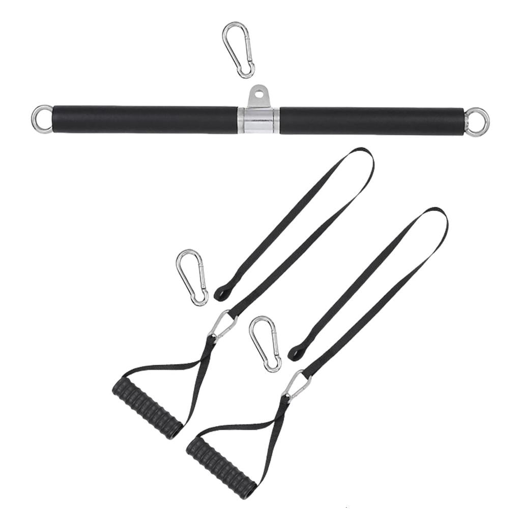 LAT Pull Down Bar Back Strength Workout Handle Homes Gym Pulley Cable ...