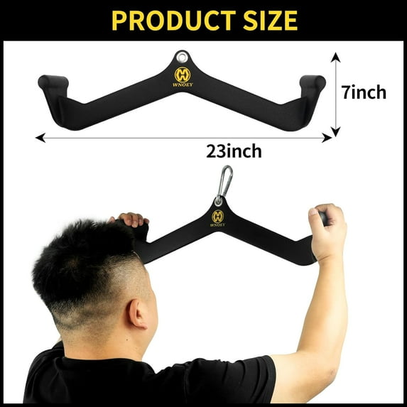 LAT Pulldown Attachment, Back Tricep Bar Strength Training, Handle ...