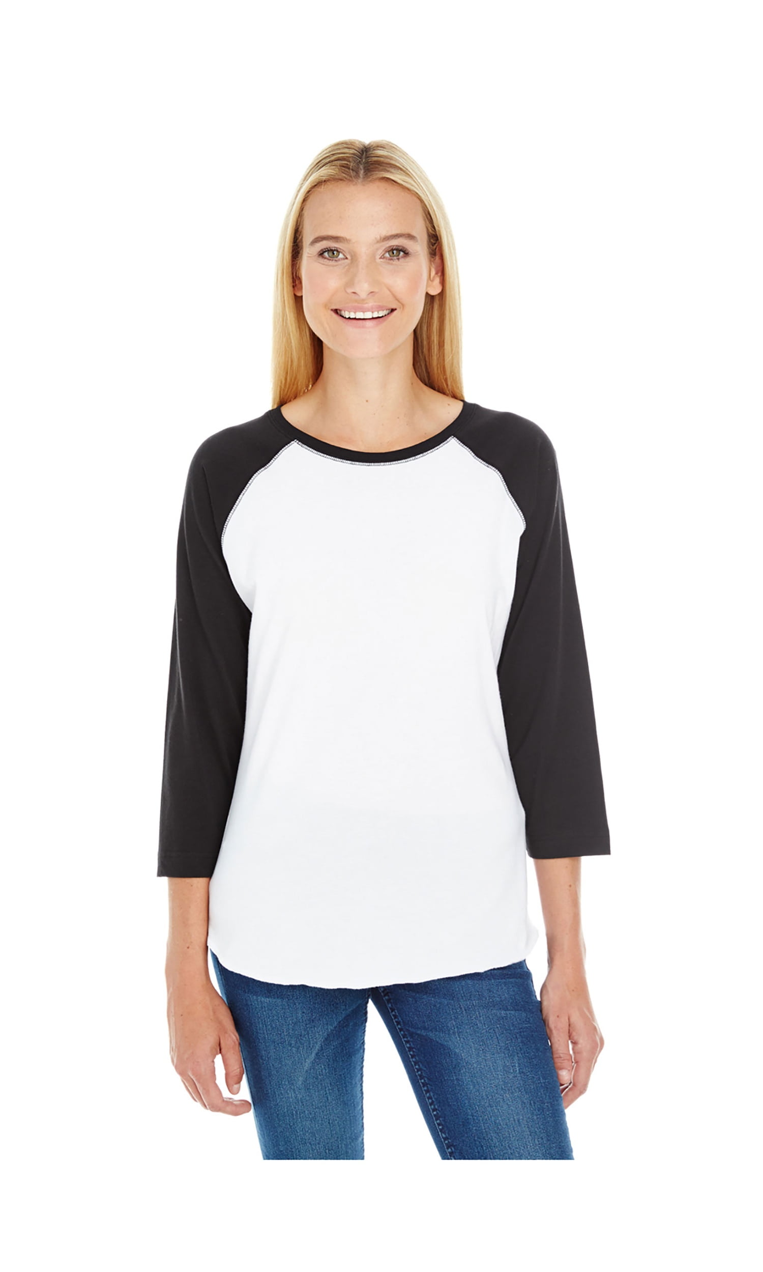 LAT - Women's Baseball Fine Jersey Three-Quarter Sleeve Tee - 3530 ...