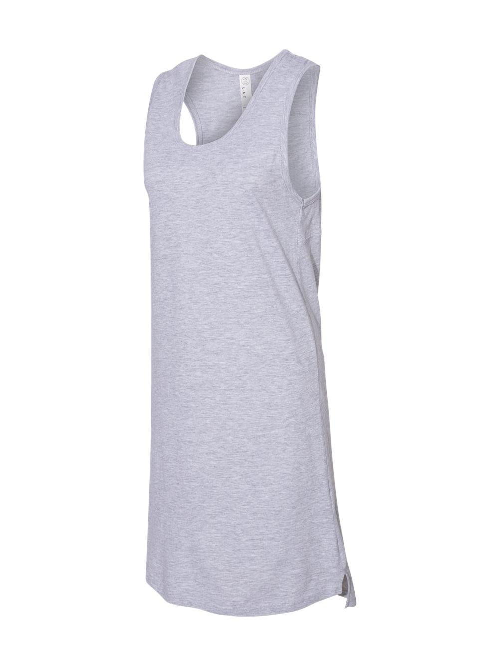 LAT - Women's Fine Jersey Racerback Tank Dress - 3523 - Walmart.com