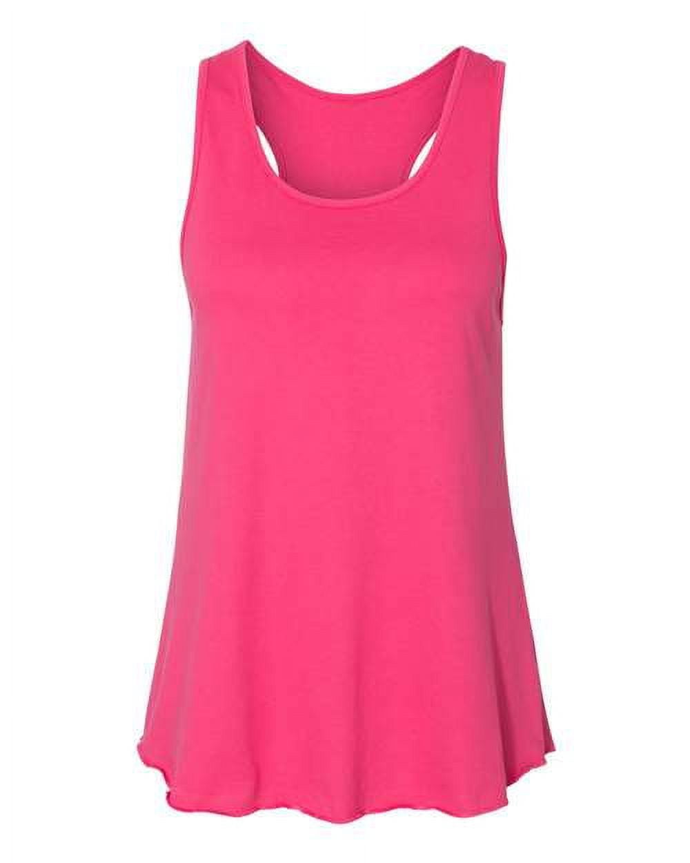 LAT Women's Relaxed Premium Jersey Racerback Tank in Hot Pink XS | 3521 ...