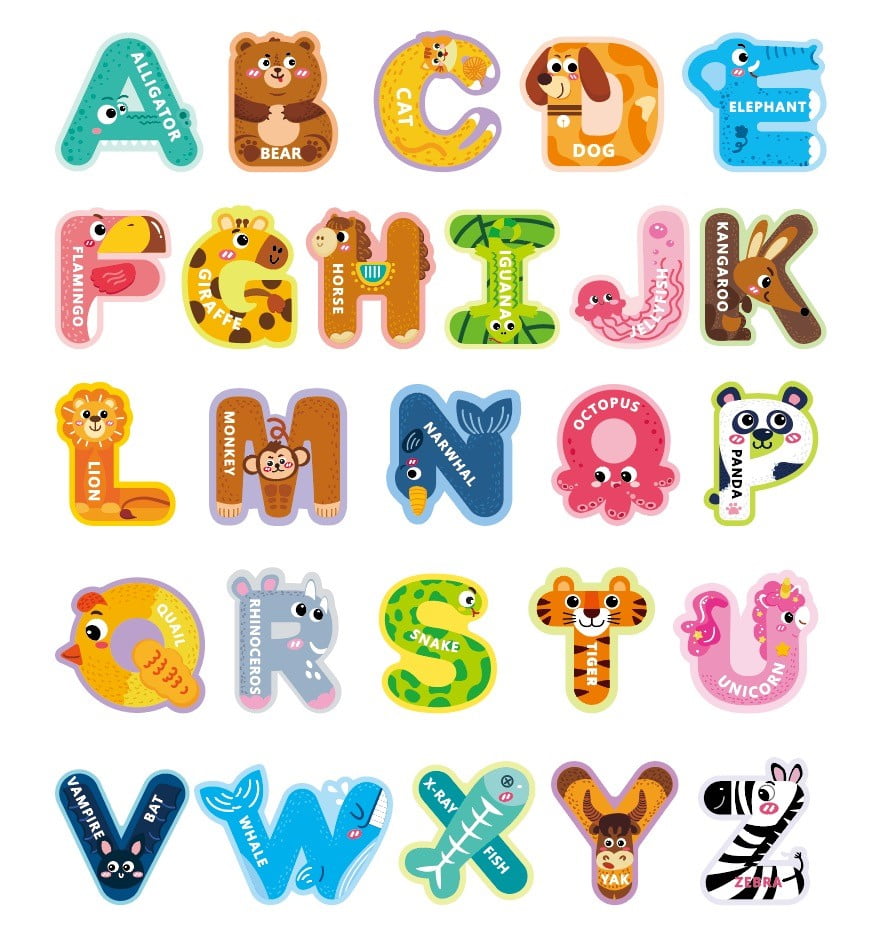 LATA 26 Pcs Jumbo Magnetic Letters, Alphabet Magnets for Kids - Walmart.com