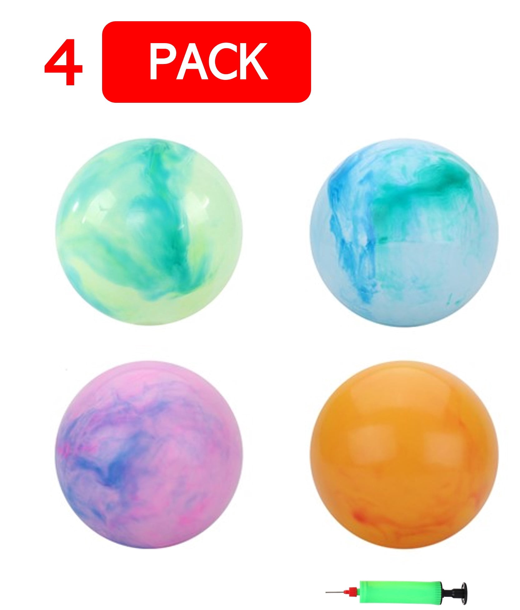 LATA 6" Durable PVC Mini Marbleized Basketball Toy Balls for Indoor ...