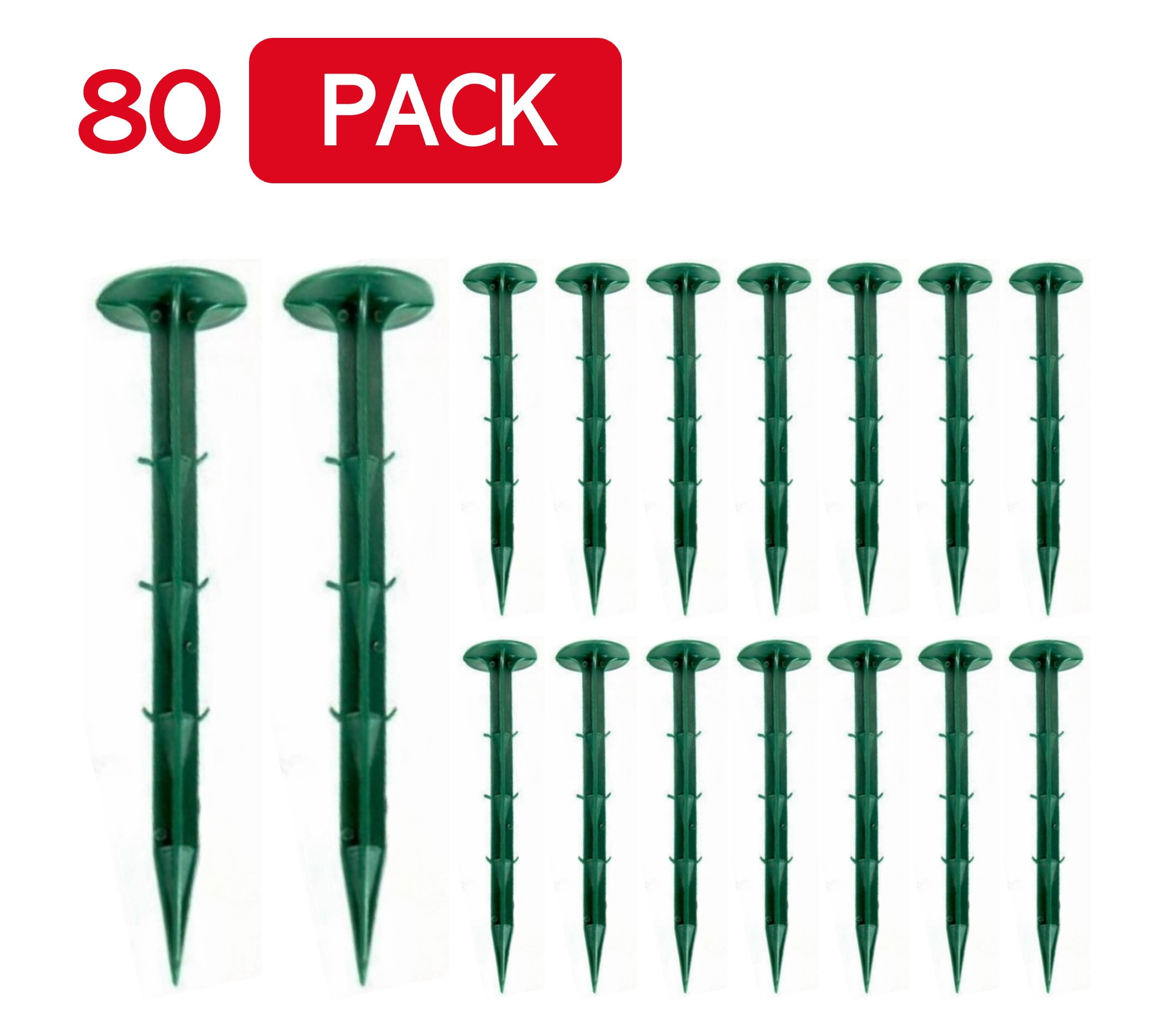 LATA 80 Pack Nylon Garden Stakes, Anchor Spikes for Landscape Edges ...