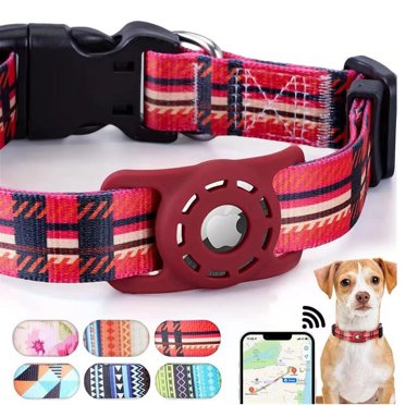 Reflective AirTag Dog Collar,Padded for Apple Air Tag Adjustable Dog ...