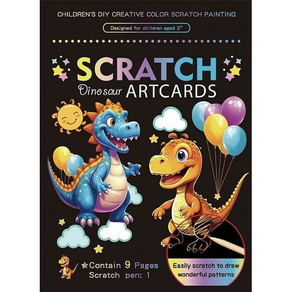 LATA Rainbow Scratch Art Paper and Craft Kits for Kids Activity Games ...