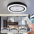 LATATA 48W Ceiling Fan with 19'' Dimmable LED Light, 8 Blades, Remote ...