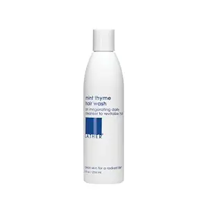 LATHER Mint Thyme Shampoo Hair Wash - Invigorating Sulfate-Free Gentle ...