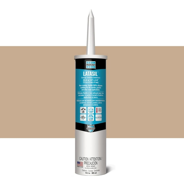 LATICRETE Latasil High Performance Silicone Sealant, Butter Cream #81 ...