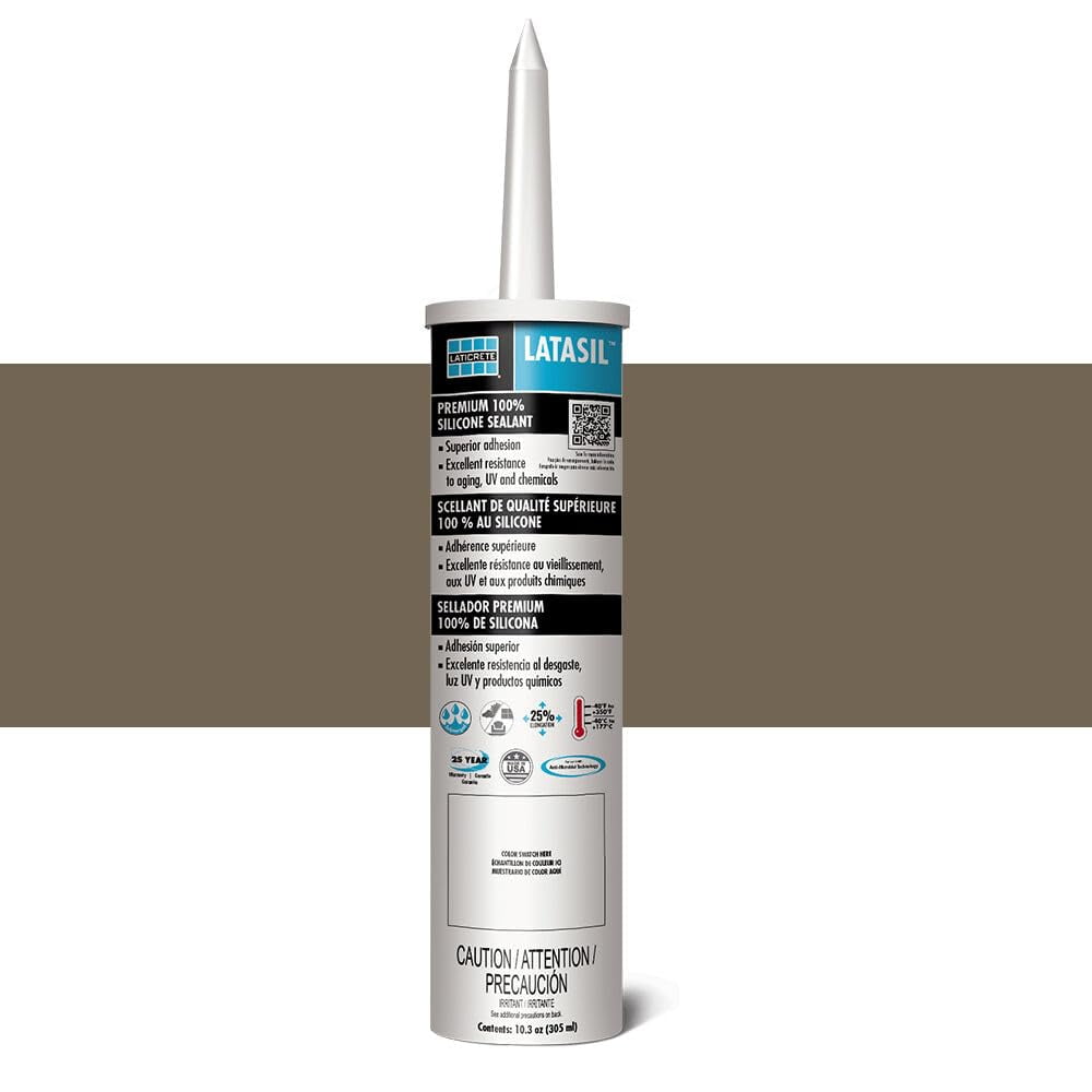 LATICRETE Latasil High Performance Silicone Sealant, Chestnut Brown #66 ...