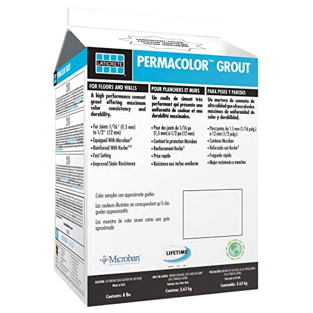 LATICRETE PERMACOLOR GROUT DUSTY GREY 8LB - Walmart.com