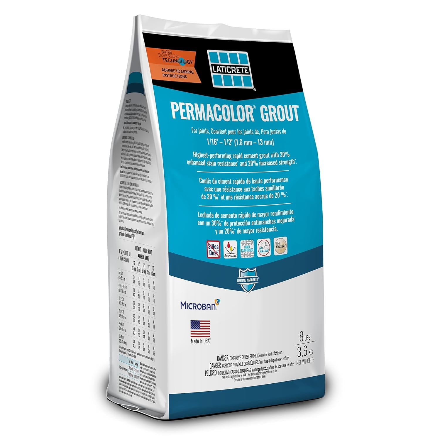 LATICRETE PERMACOLOR Grout Marble Beige 8LB - Walmart.com