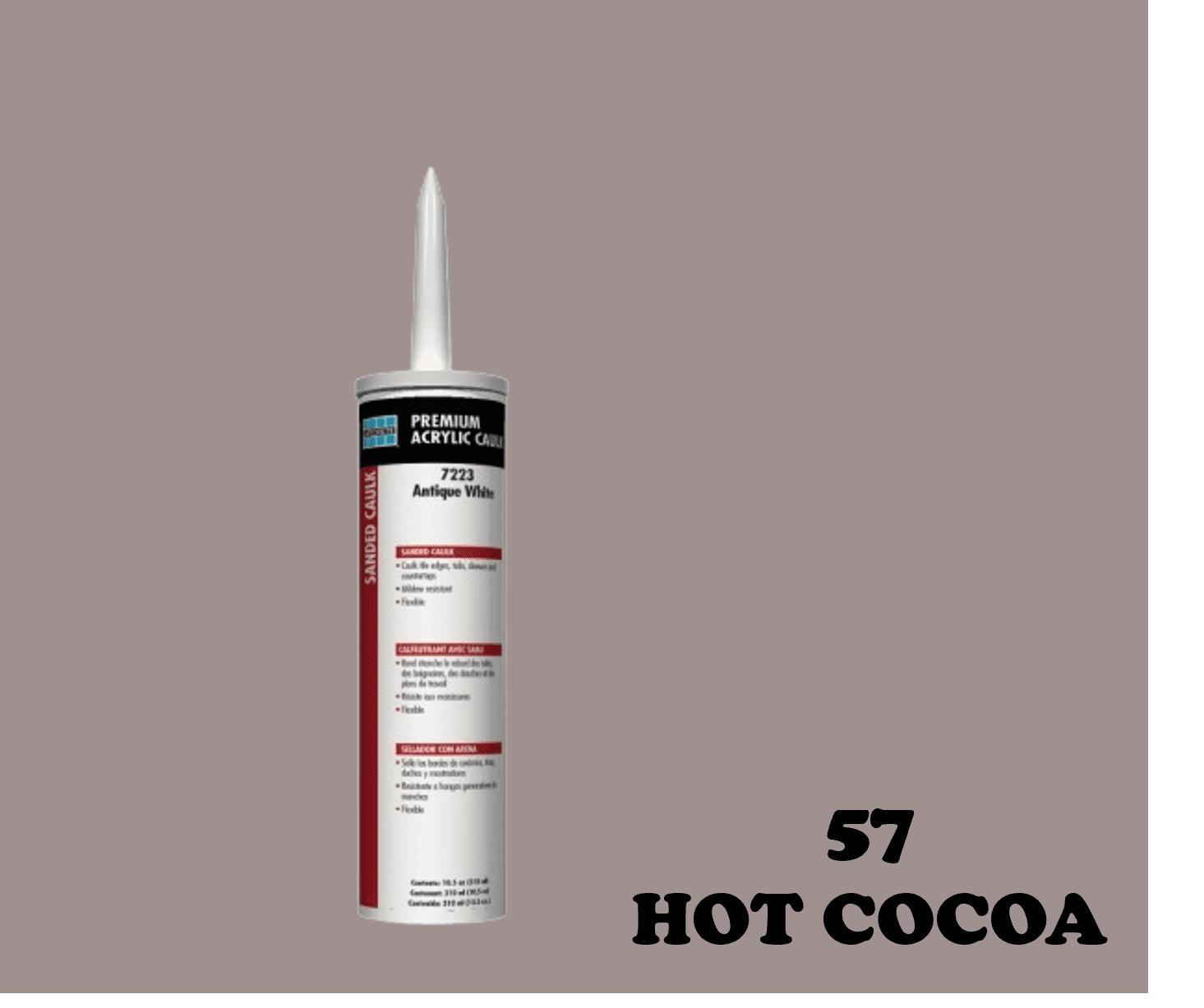 LATICRETE PREMIUM ACRYLIC CAULK SANDED HOT COCOA #57 - Walmart.com
