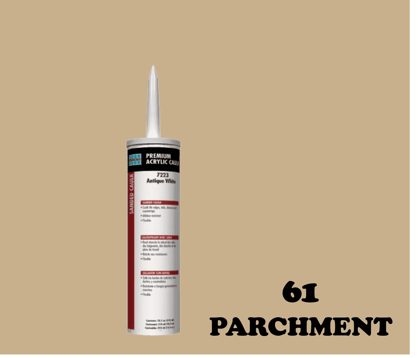 LATICRETE Premium Acrylic Caulk Sanded Parchment #61 - Walmart.com