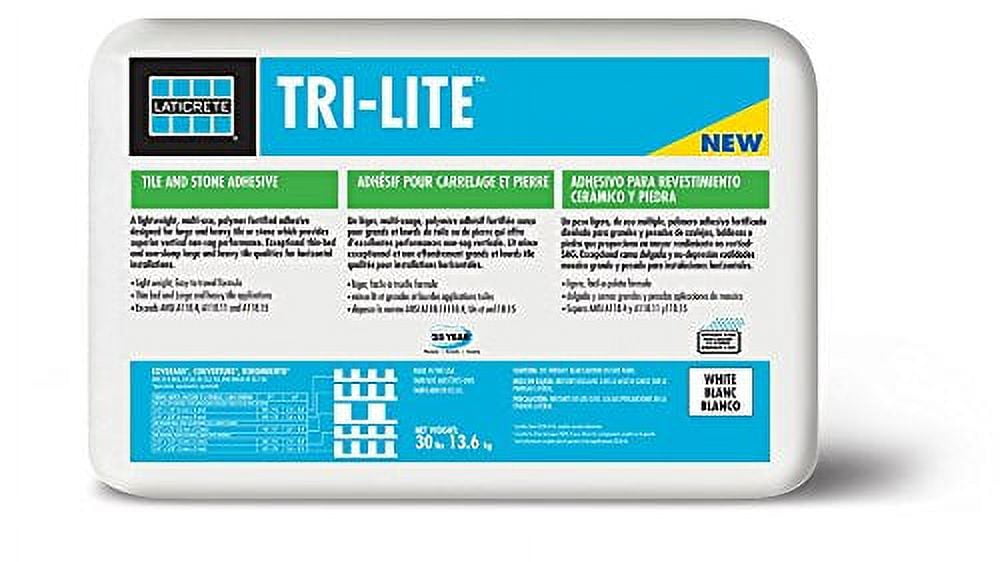 LATICRETE TRI-LITE Tri-Purpose Mortar 30 Lb. Bag White - Walmart.com