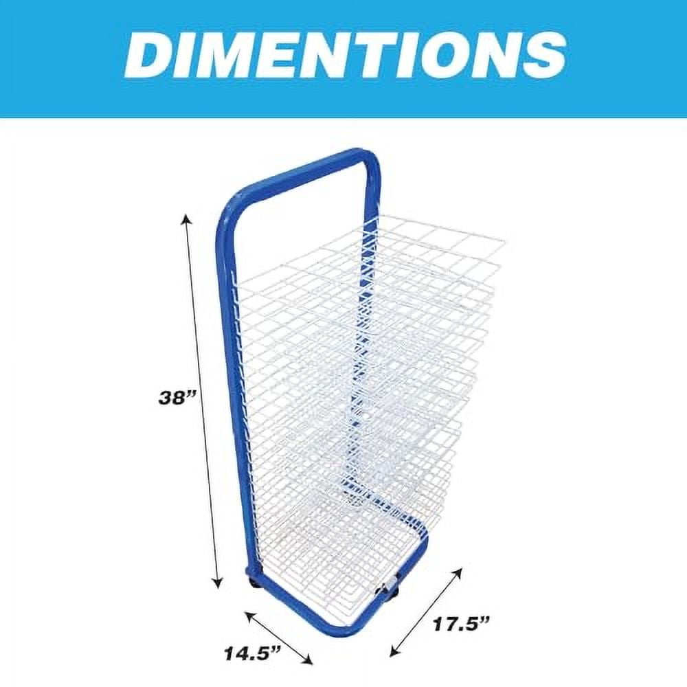 LAUCO Art Drying Rack for Art Studios & Classrooms, 25-Removable Shelf ...