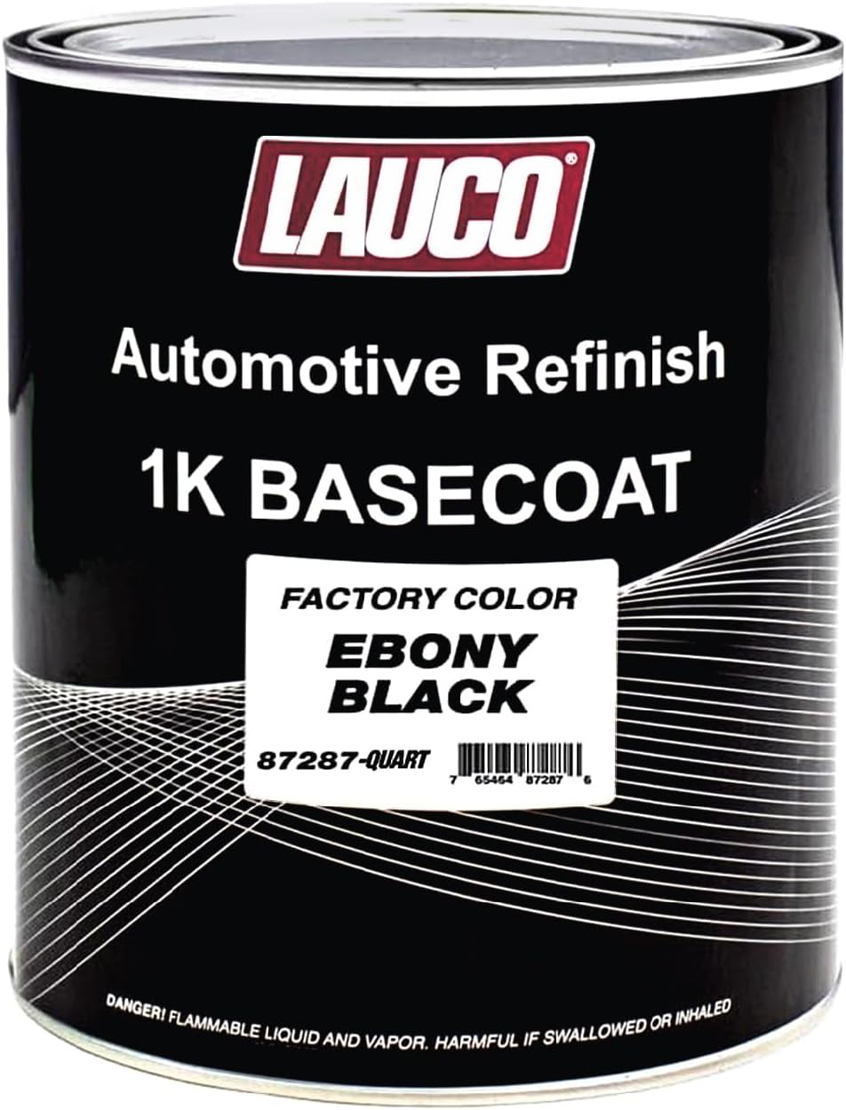 Automotive Basecoat Paint LAUCO Black 1K Factory Color Match Ebony ...