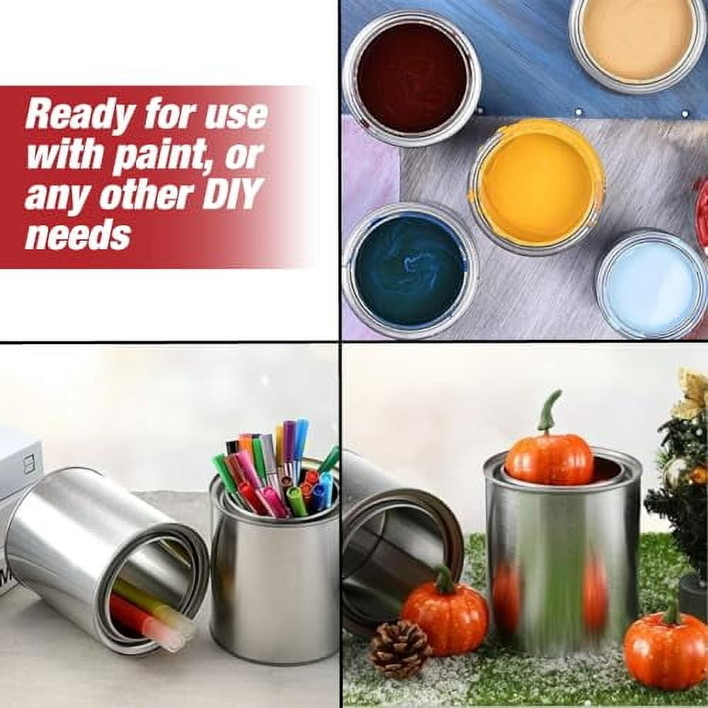 LAUCO Empty Quart Paint Cans with lids (Pack of 56) - Multi-purpose ...