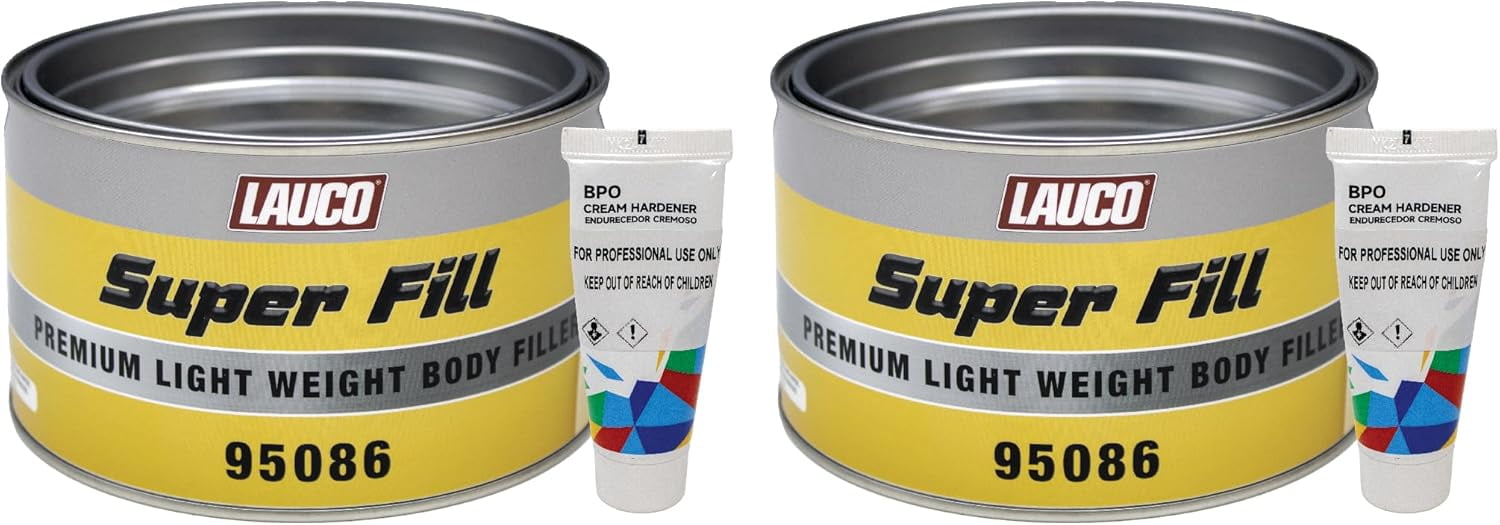 LAUCO Super Fill Premium Lightweight Body Filler - Pack of 2 - Ideal ...