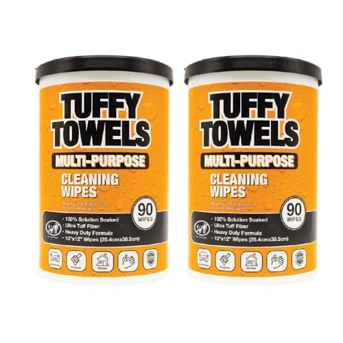 LAUCO Tuffy Towels Multi-Purpose Cleaning Wipes, Heavy Duty Cleaning ...