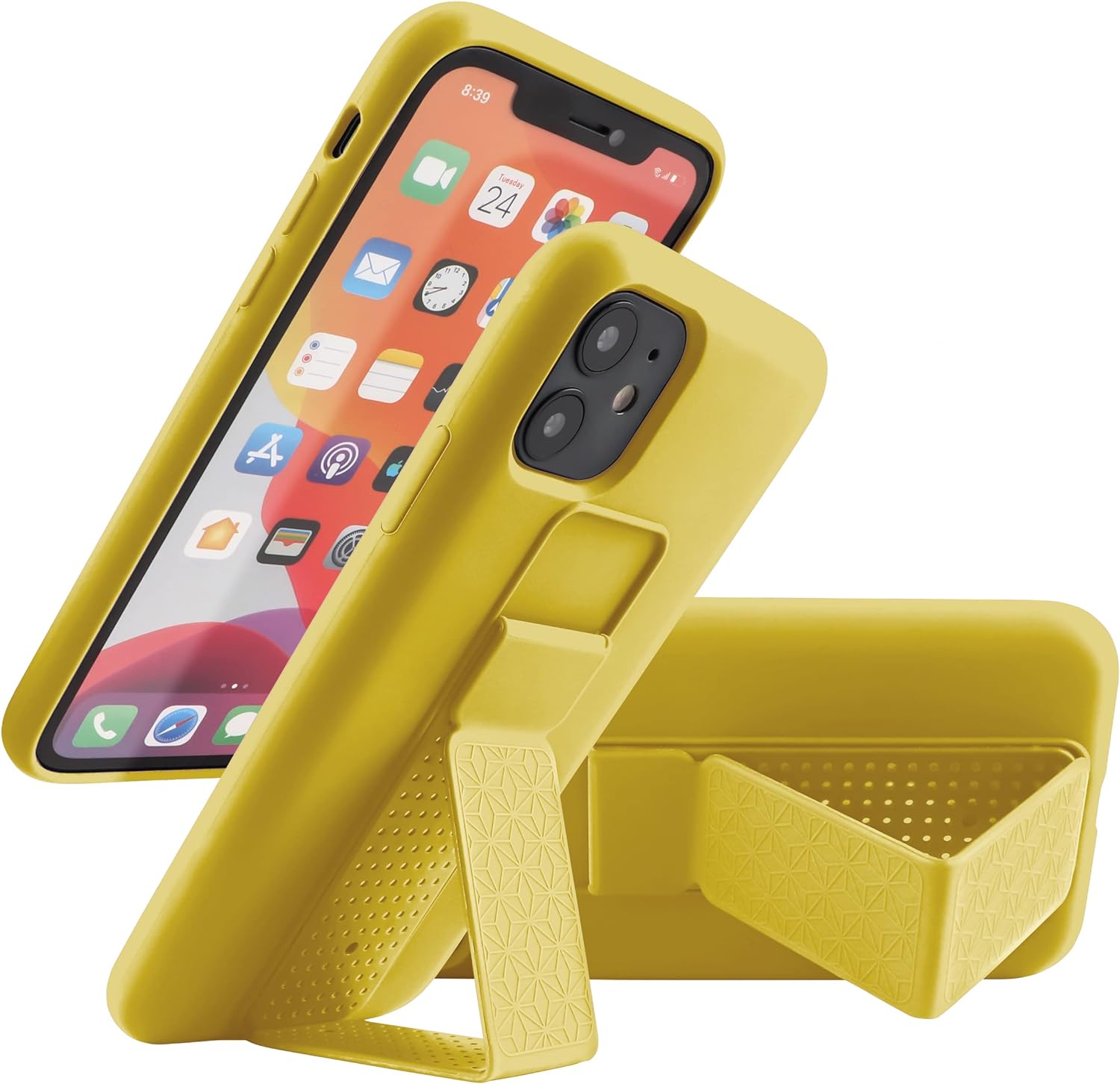 LAUDTEC Silicone Kickstand Case Compatible with iPhone 11 case(6.1 in) Vertical and Horizontal ...