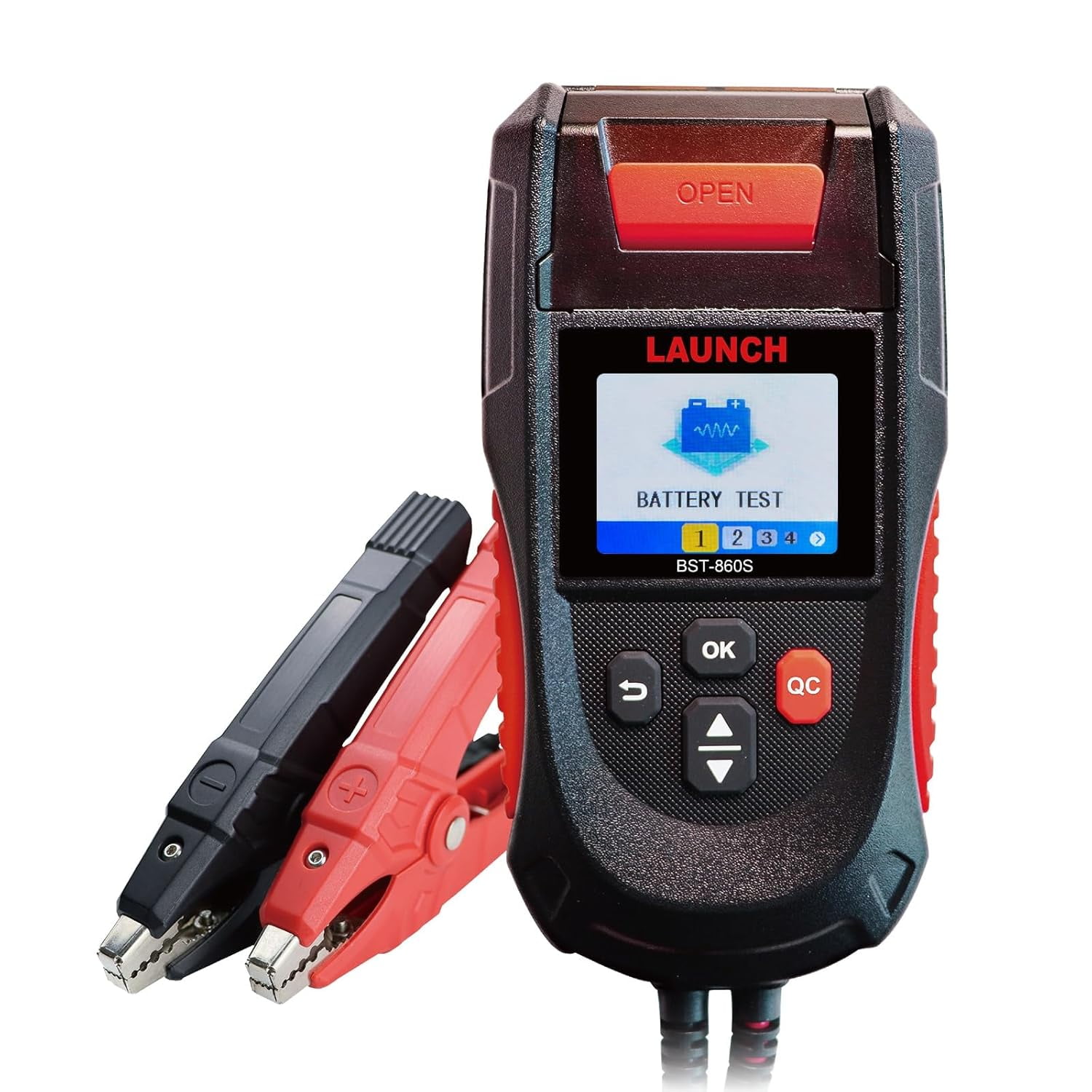 LAUNCH BST-860S Battery Tester with Printer, 12V 24V Automotive Digital ...