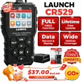 LAUNCH CR529 OBD2 Diagnostic Scanner, Engine Reset, Code Reader with ...