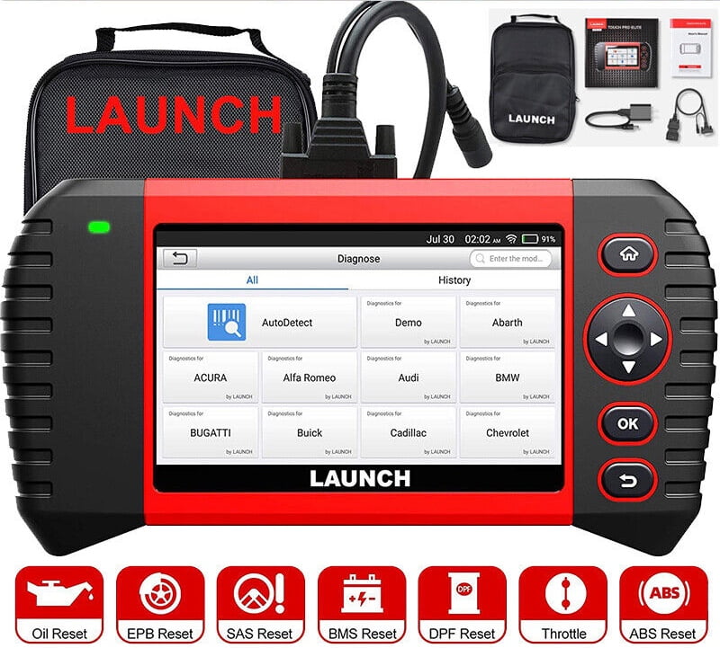 LAUNCH CRP Touch Pro Elite OBD2 Car Diagnostic Scan Tool All System ...