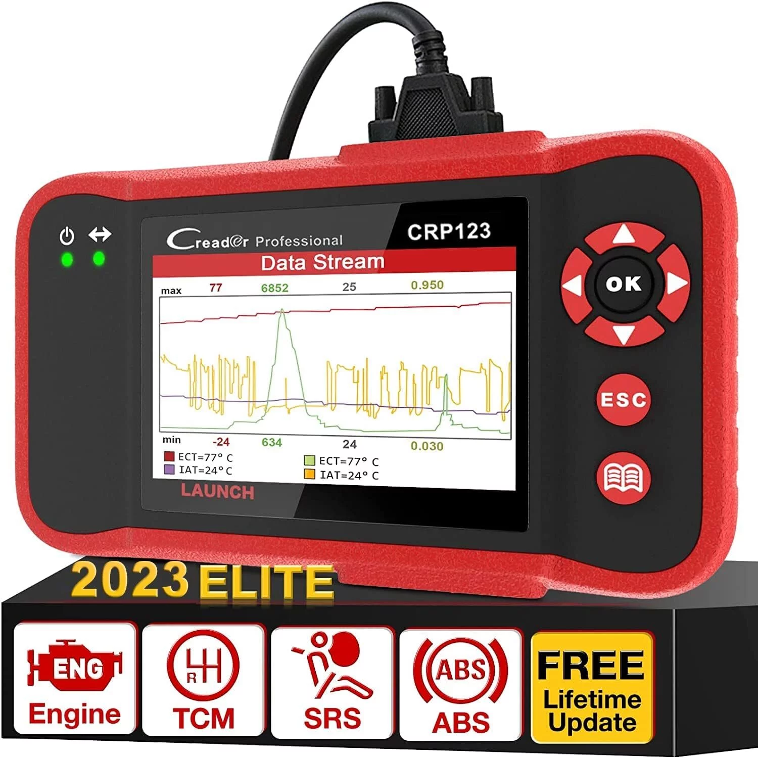 Launch X431 VII+ (CRP123) OBD2 Scanner Creader Car Diagnostic Code ...