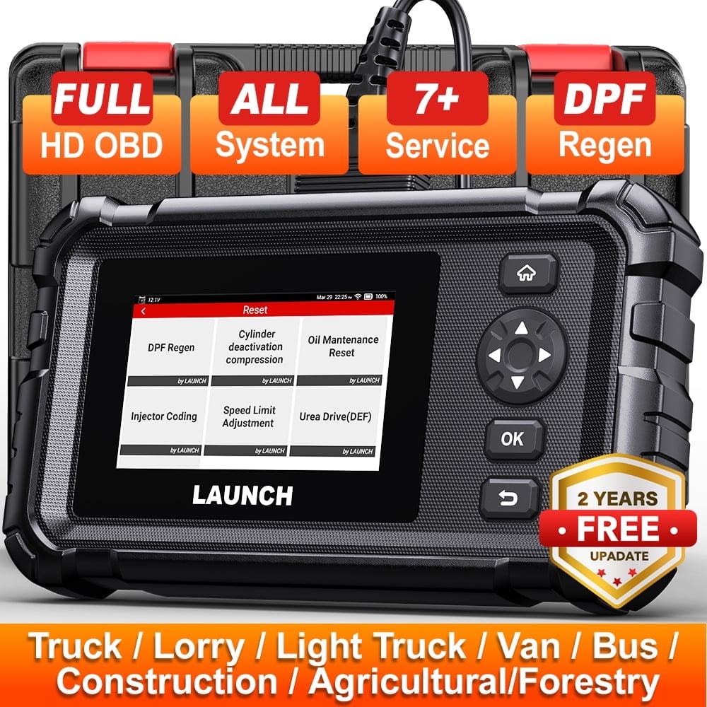 LAUNCH CRP129 HD Heavy Duty Truck Scanner, Full System Diesel ...