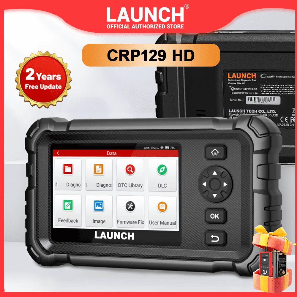 LAUNCH CRP129 HD Heavy Duty Truck Scanner,Full System Diesel Scan Tool ...