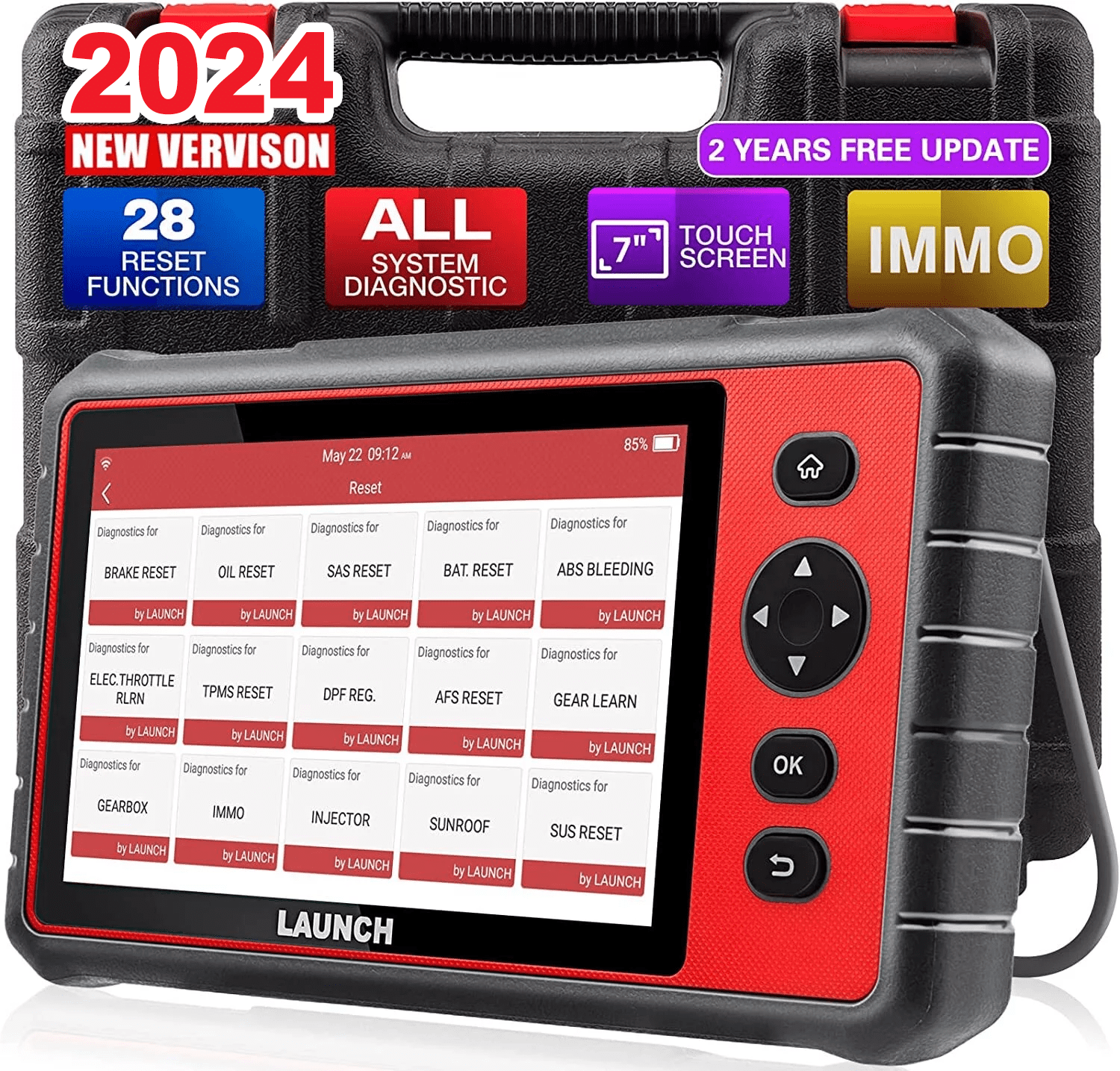 LAUNCH CRP909E OBD2 Scanner, Car Diagnostic Tool, 28 Maintenance ...