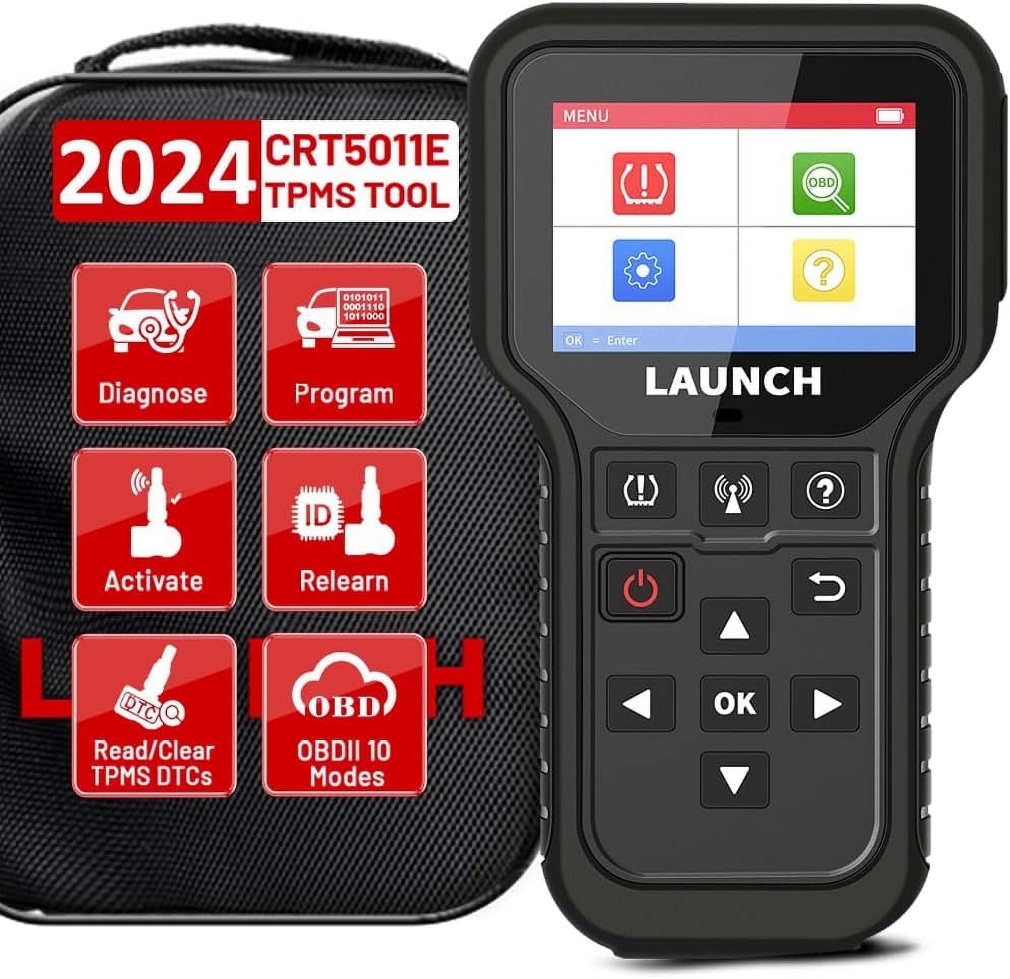 Launch Crt5011e Tpms Sensor Reset Tool 315433mhz Relearn Programming Obdii Diagnostics